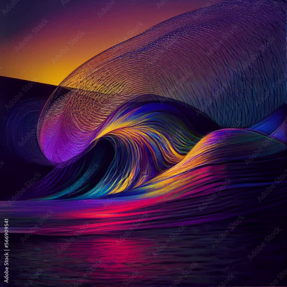 Trippy iridescent cinemagraph seamless looping abstract background with ...