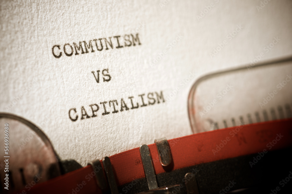 Communism versus capitalism Stock Photo | Adobe Stock