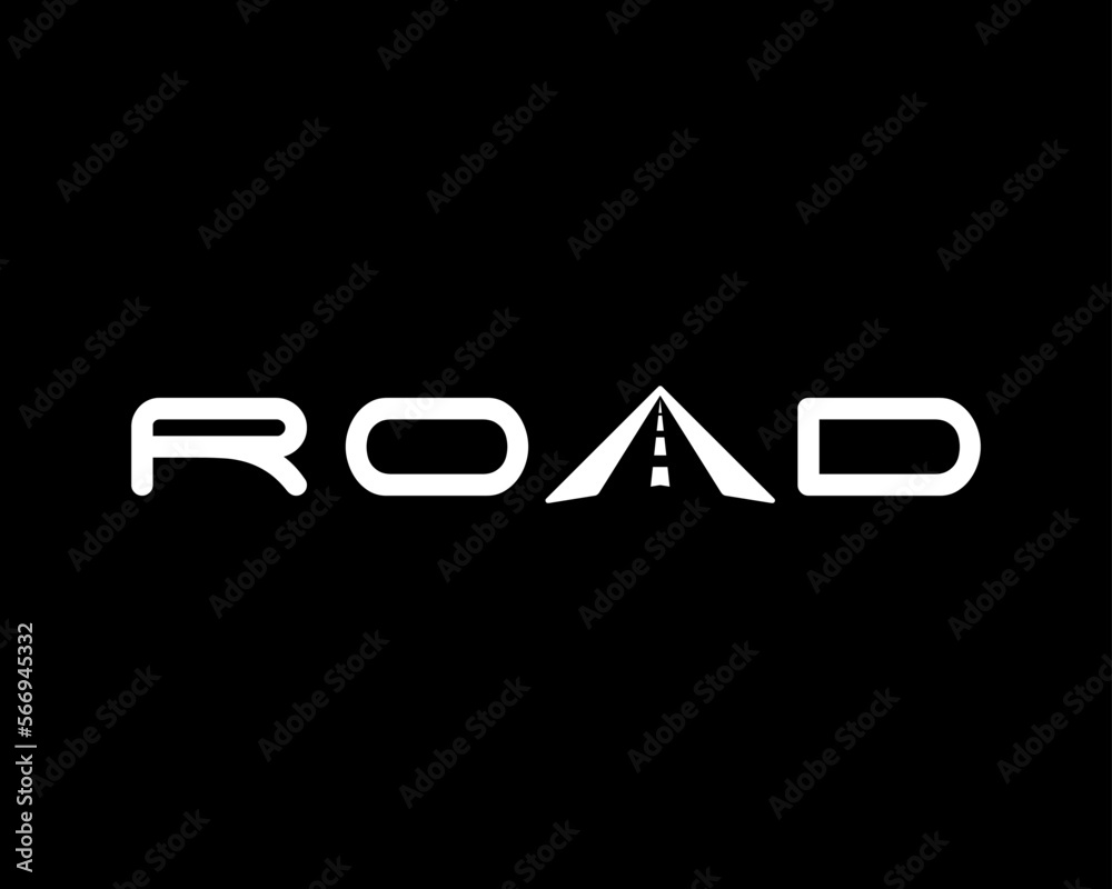 Typography Typeface Wordmark Road Highway Way Asphalt Transport ...