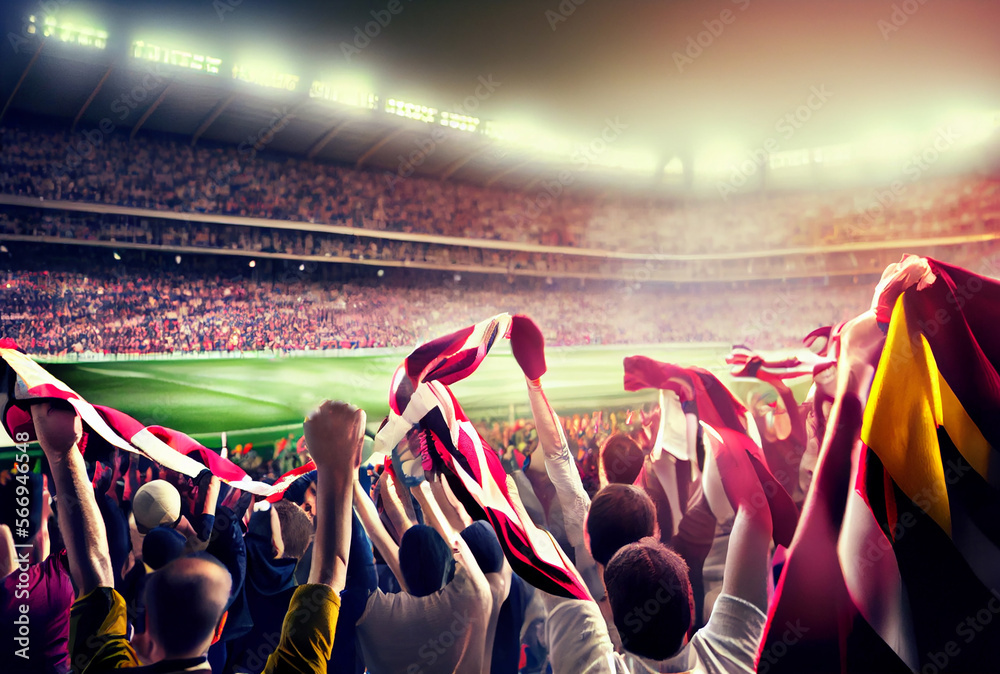 Sports Fans Cheering Soccer