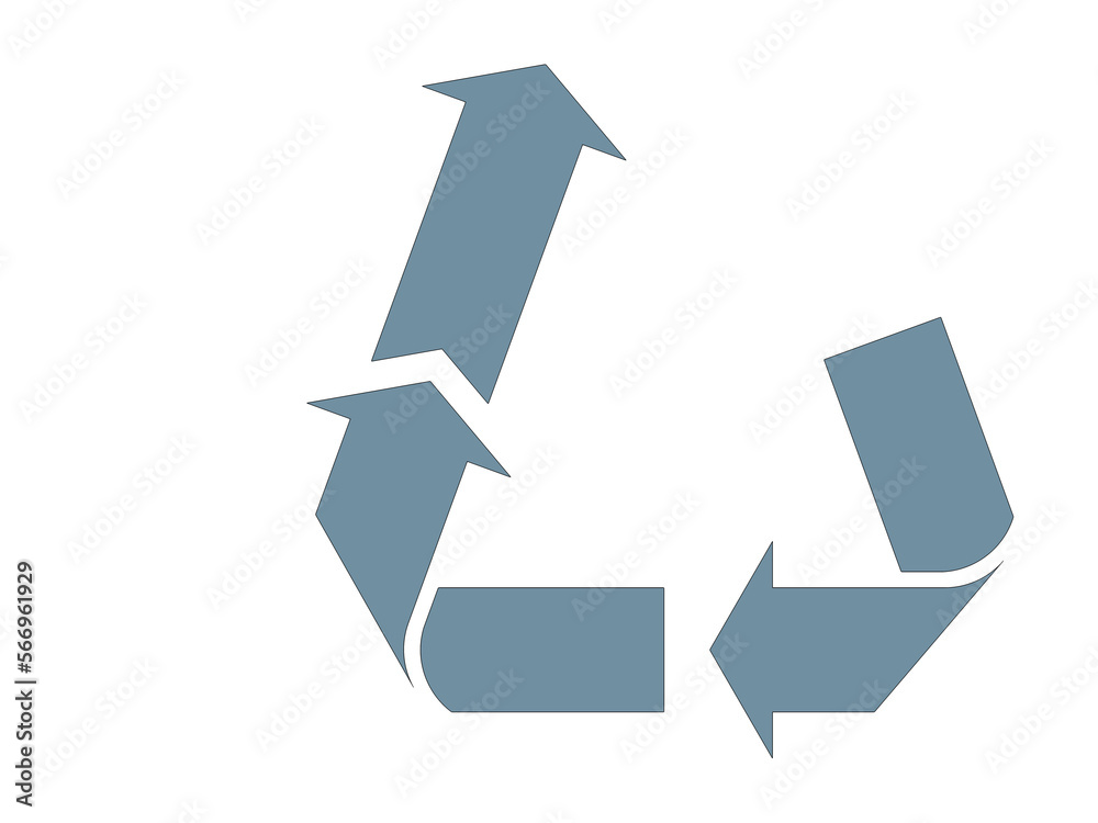 Recycling, upcycling, downcycling sign. Reusable waste. Sustainable ...