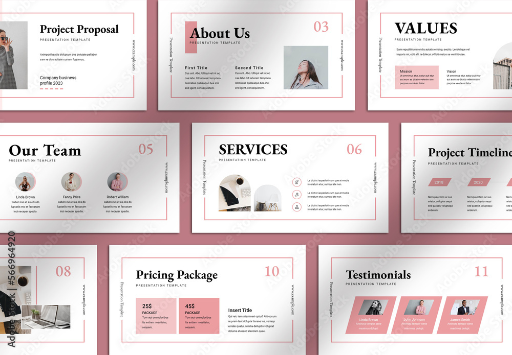 Creative Minimal Presentation Layout Stock Template | Adobe Stock