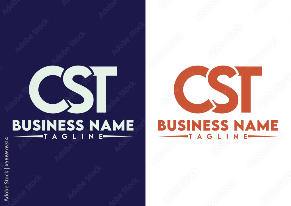 Letter CST logo design vector template, CST logo Stock Vector | Adobe Stock
