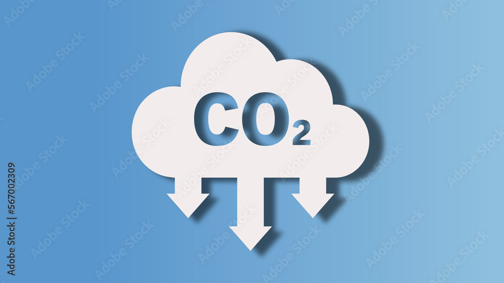 Reduce CO2 emissions to limit climate change and global warming. Low ...