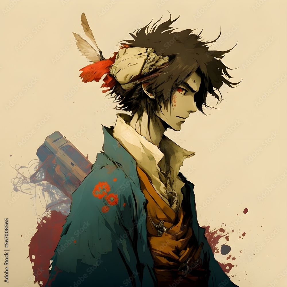mugen from samurai champloo howls moving castle style by Hayao Miyazaki ...