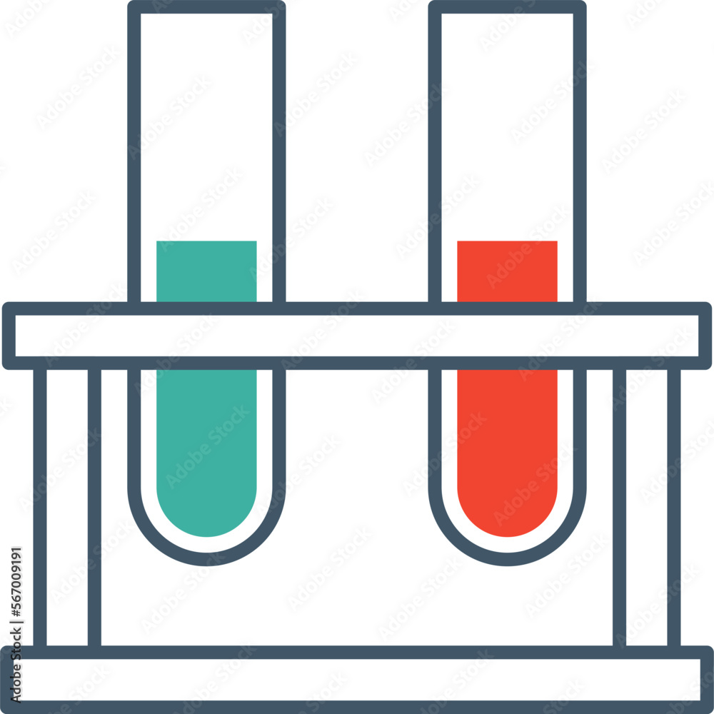 Tubes in laboratory Vector tube with chemicals realistic glass ...