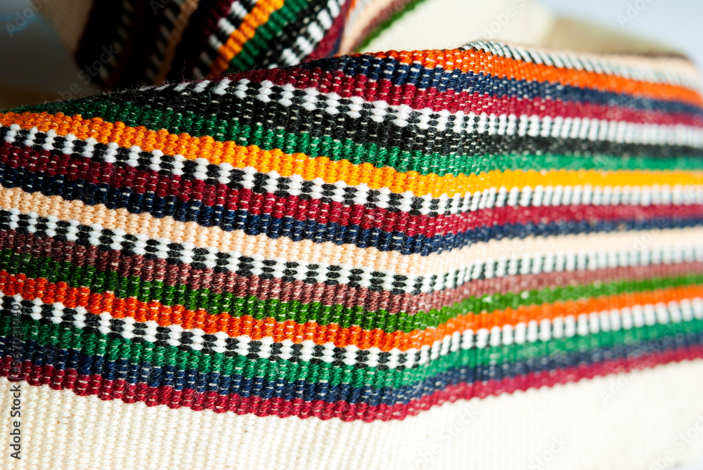 Handmade textile detail made by Guatemalan artisan in Central America ...