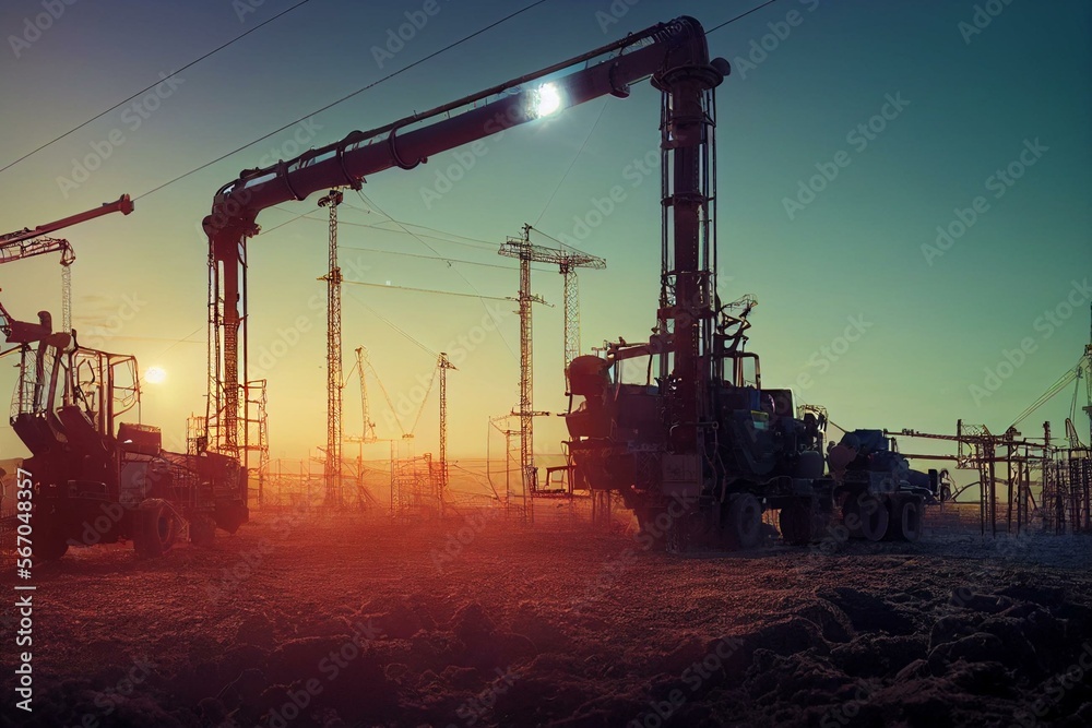 Pipelayer with side boom for Install of natural gas and crude oil pipes ...