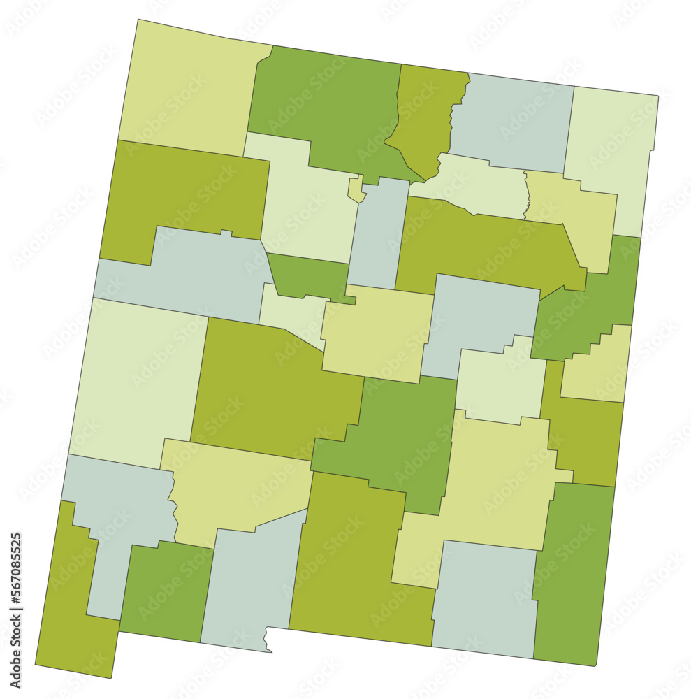 Highly detailed editable political map with separated layers. New ...