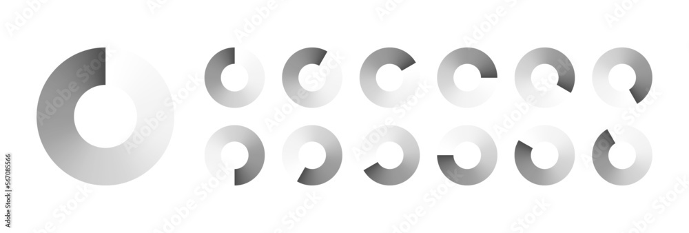 Vecteur Stock Circular Loading Buffering Icons Vector Video Ready for ...