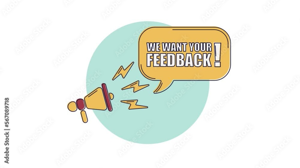 We want your feedback text, five stars. Announcement Message With ...