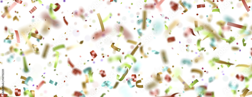 Sky confetti flying in the sky during Pride parade Stock Photo | Adobe ...