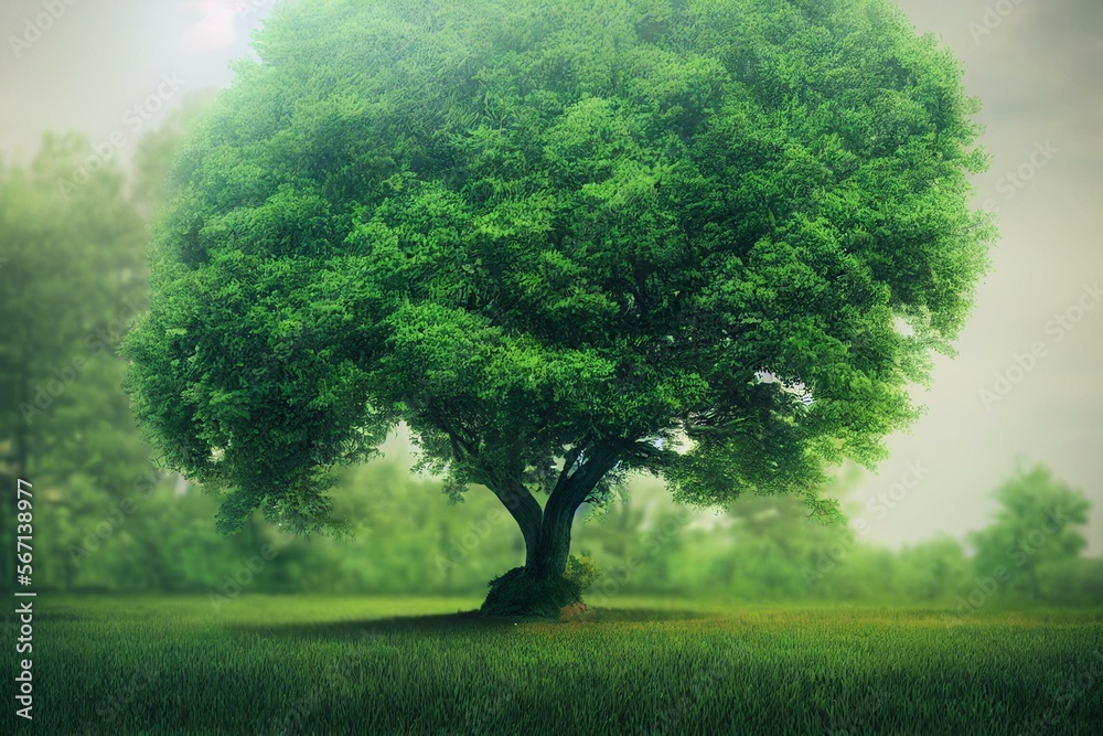 Green tree isolated on transparent background with clipping path ...