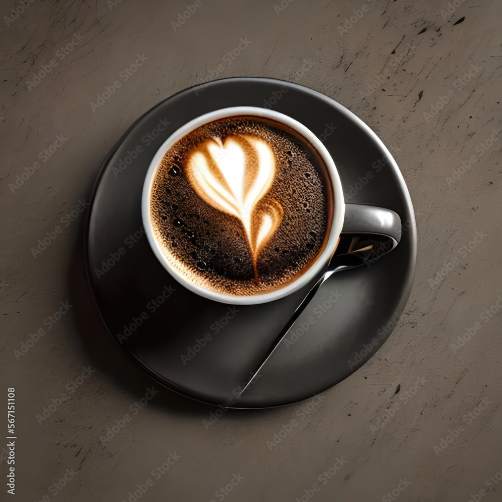 "Dark and Intense: The Beauty of a Cup of black Coffee" This ...