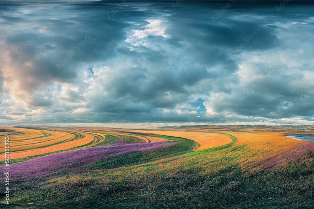 HDRI Panoramic Sky equirectangular 6080x3040. Generative AI Stock ...