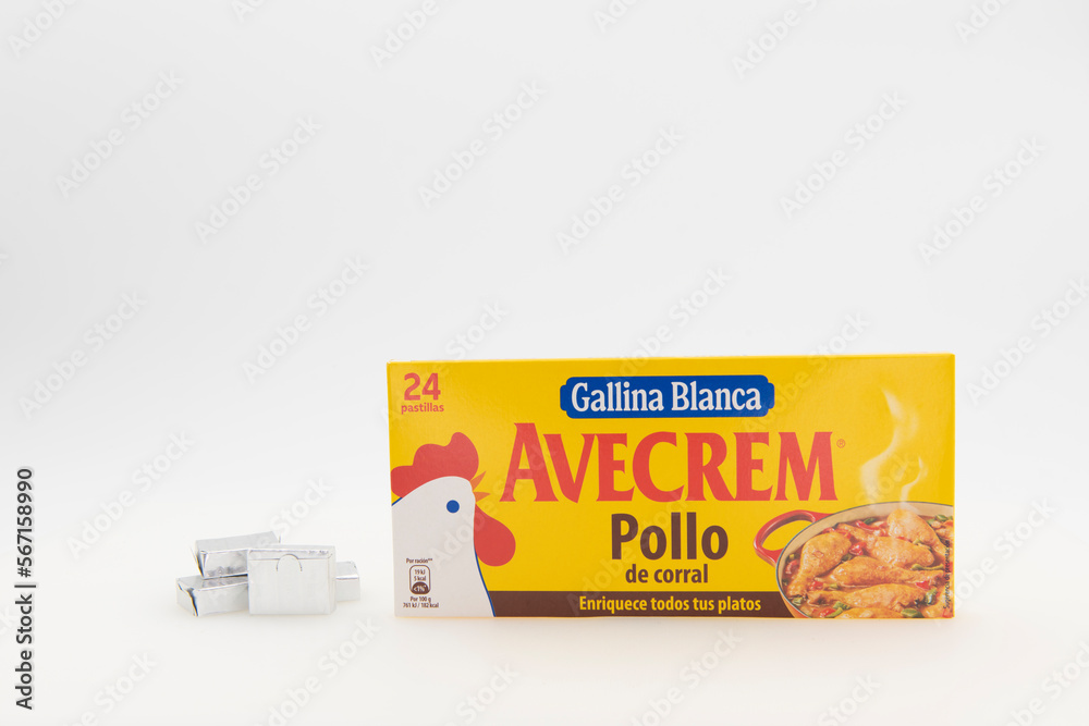 Jerez de la Frontera, Andalucía, España. 1 febrero 2023. Gallina Blanca ...