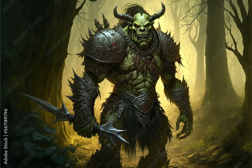orc from World of warcraft universe fantasy style Hunting in the ...