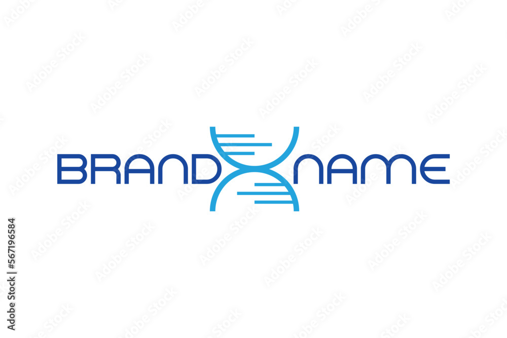 DNA logo concept. Very suitable for symbol, logo, company name, brand ...