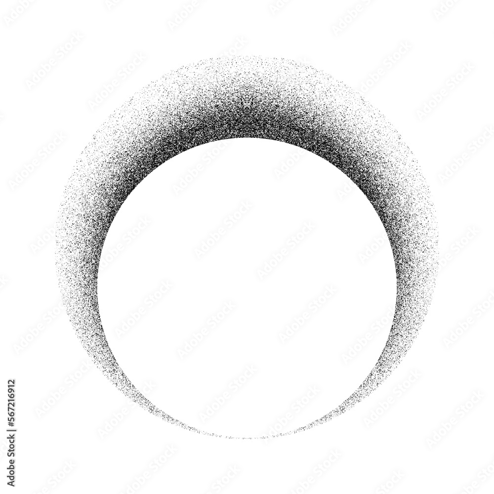 Sprayed black line in circle form. Graffiti design. Grunge texture ...