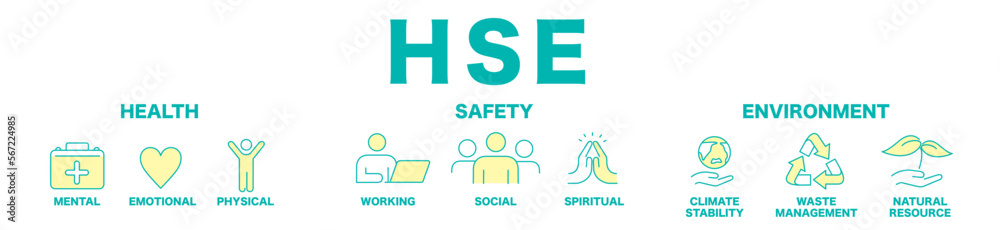 HSE hse, health, safety, environment, icon vector illustration . Stock ...