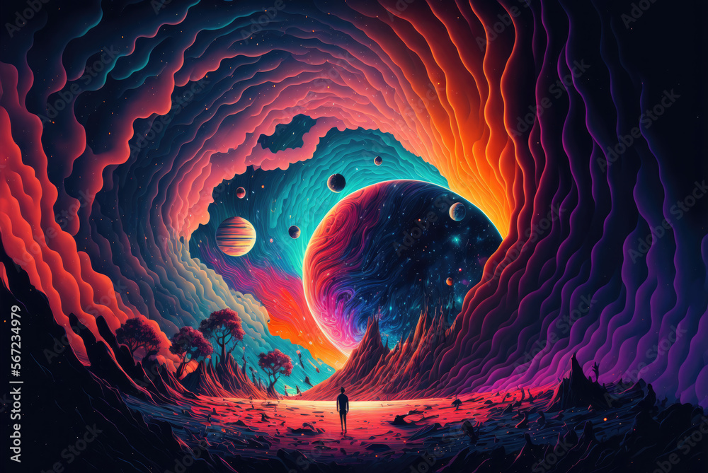 Cosmic Dreamscape: A Psychedelic Journey Through the Beauty of the ...