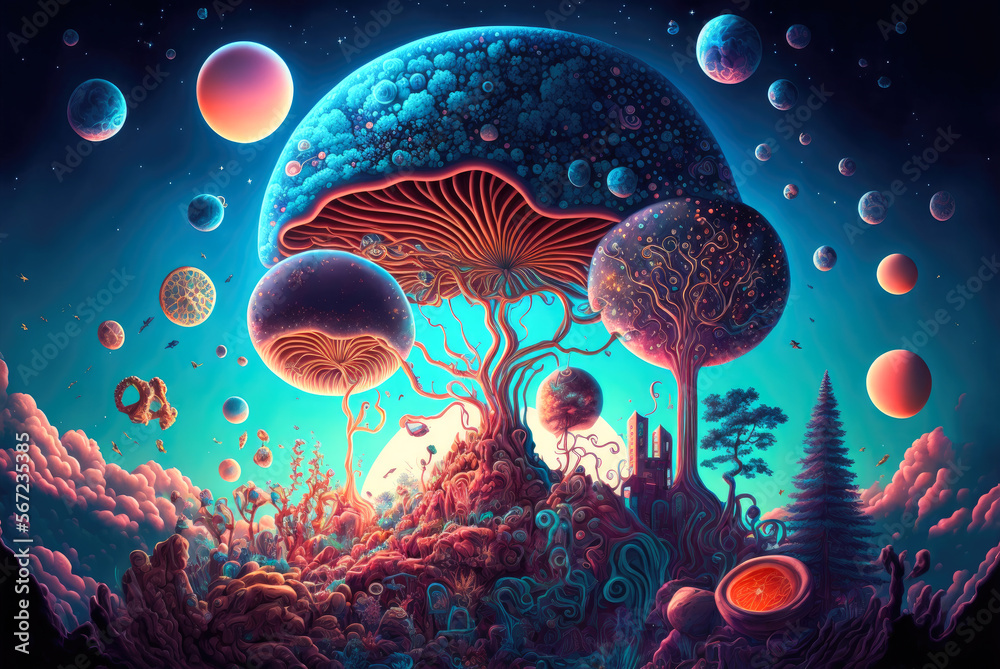 Parallel Realms: A Psychedelic Journey Through a Universe of Blended ...