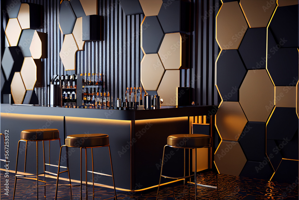 Conceptions De Bar Ultra Modernes