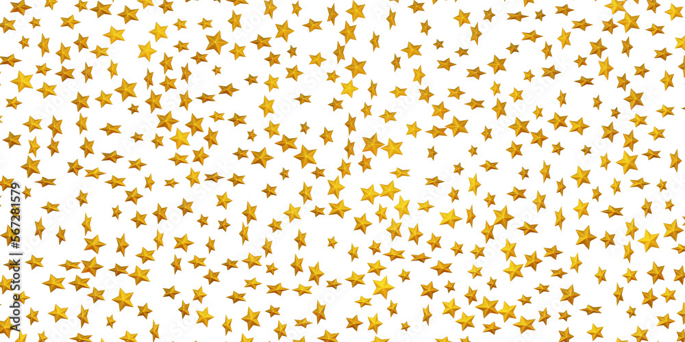 gold star confetti on transparent background 3d illustration Stock ...
