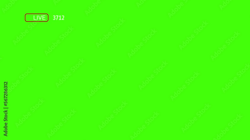 Live Box Sign Indicator With Record Symbol Animation and Viewer Count ...