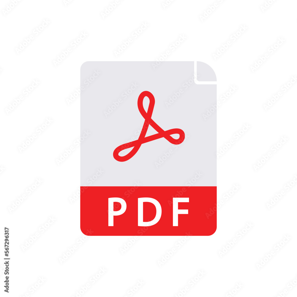 PDF icon, vector illustration. Flat design style. vector pdf icon ...