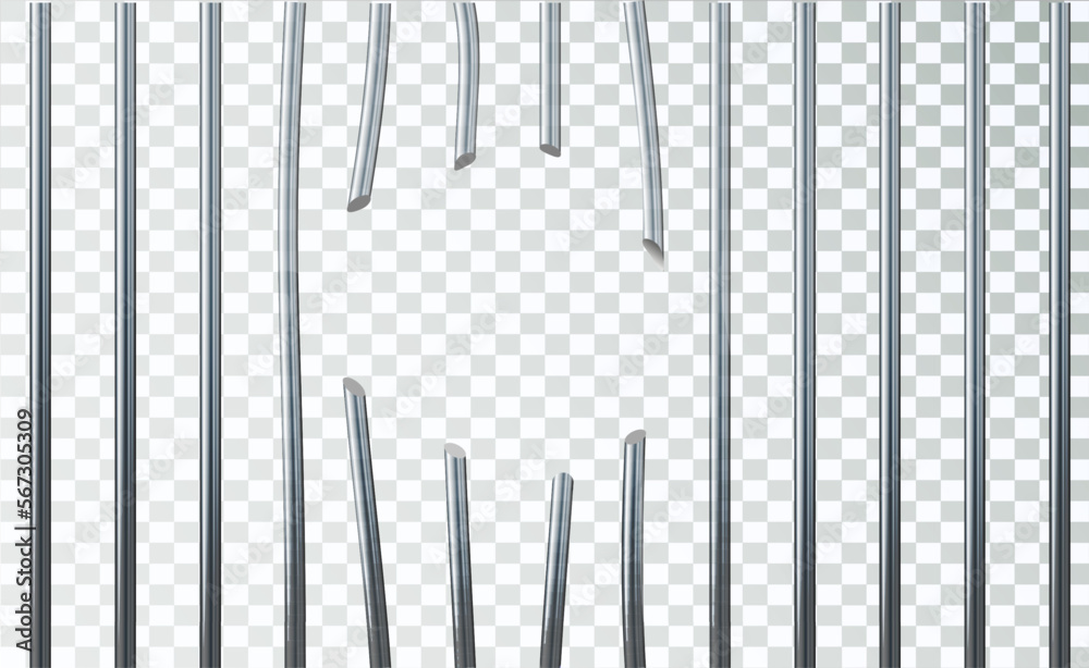 prison metal bars . Iron jail cage. Prison fence jail. Template design ...