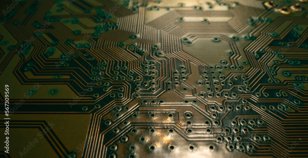 Electronic circuit board technology background. Electronic plate ...