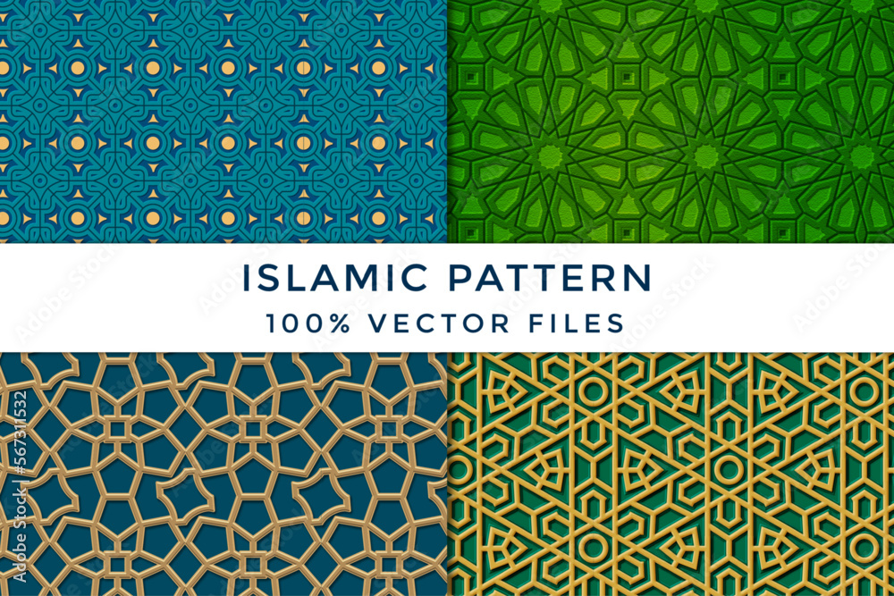 Islamic Pattern Vectors Illustration Stock Vector | Adobe Stock