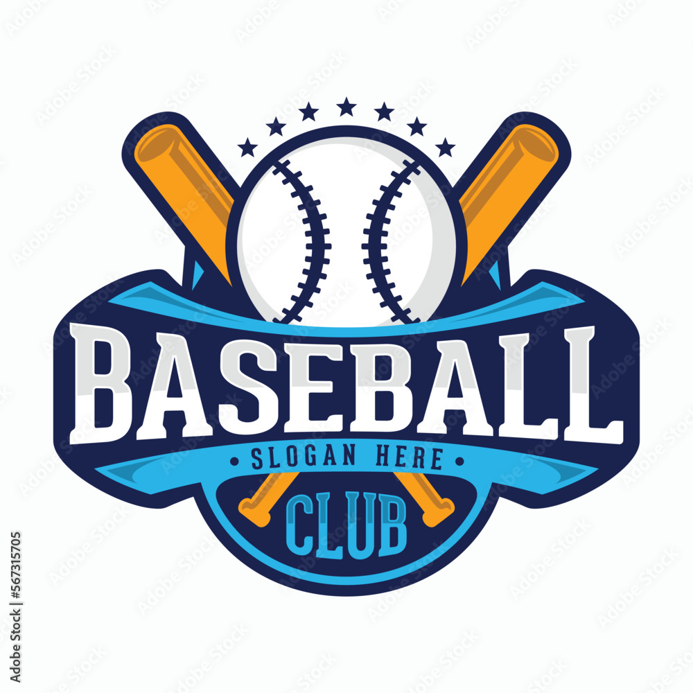 Baseball vector mascot logo design with modern concept Stock Vector ...