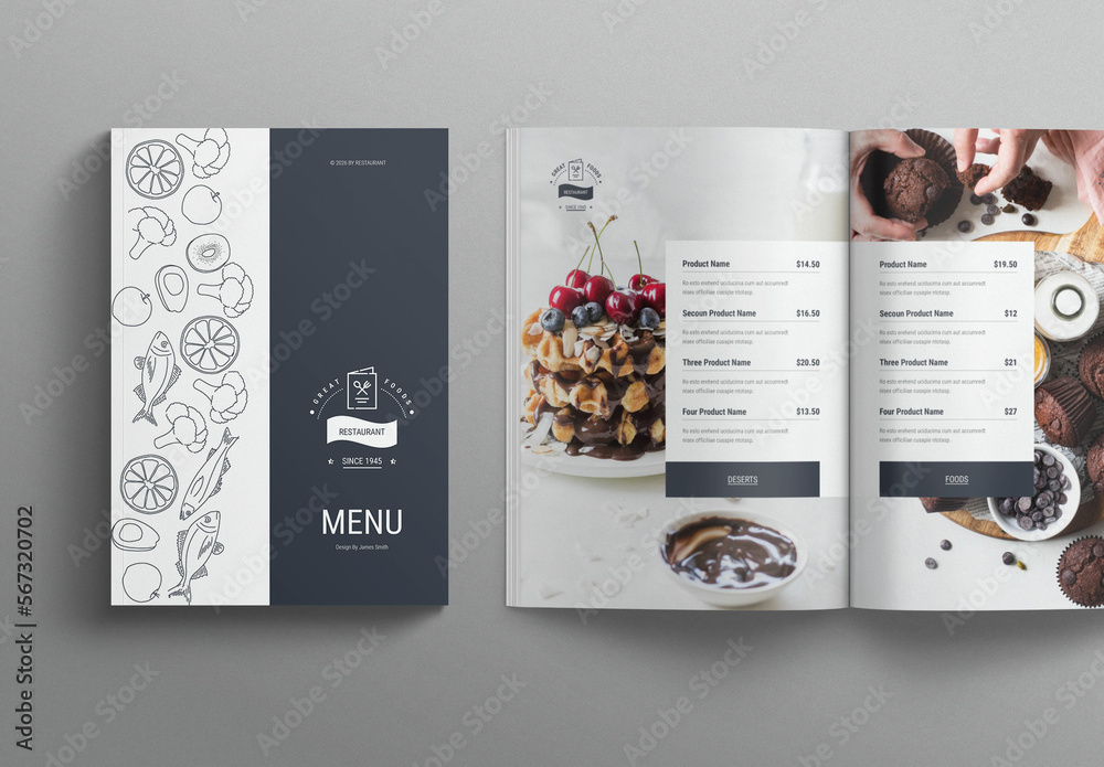 Food Menu Template Stock Template | Adobe Stock