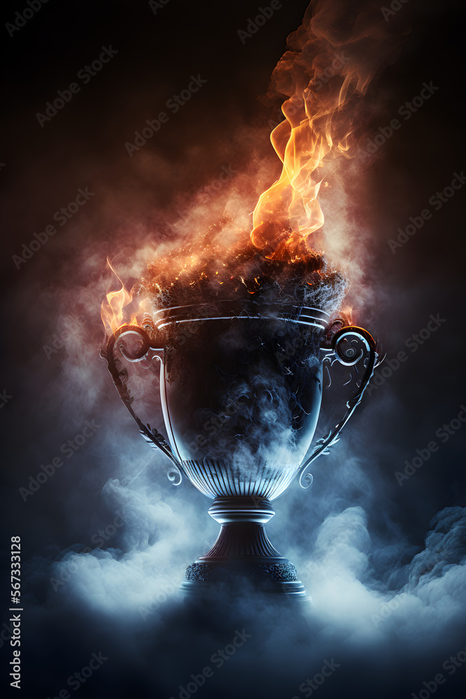 trophy of victory, championship trophy, Award for the best and first ...