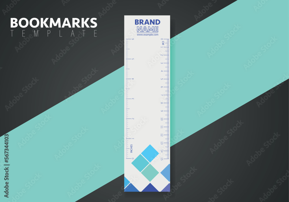 Business modern bookmarks template design. Vector bookmark template ...