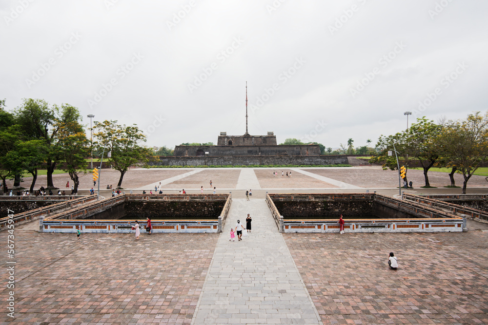 Imperial Royal Palace of Nguyen dynasty in Hue, Vietnam Stock Photo ...