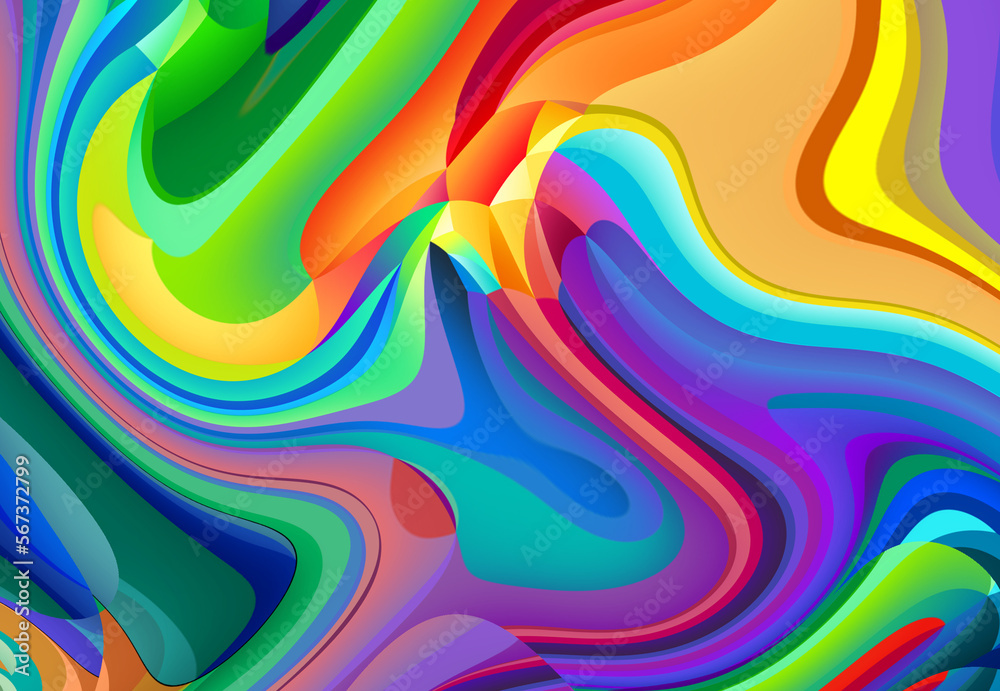Background spectrum liquid coloured swirls and dye blend neon flow ...