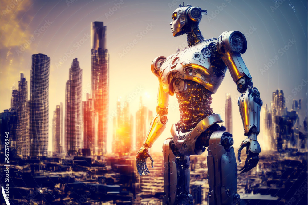 Robot with artificial intelligence create design and construction ...