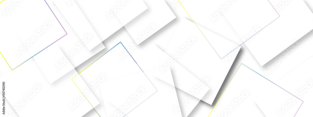 abstract white template cover page 3d background vector white paper ...