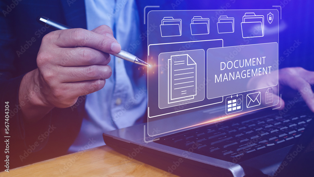 Document Management System (DMS) being setup IT consultant working on ...