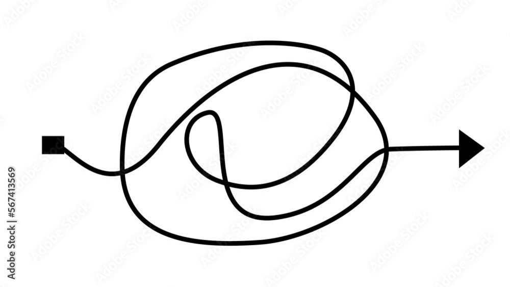 Problem Solving with messy Line Arrow Animation. Life Challenge ... Problem Solving with messy Line Arrow Animation. Life Challenge ...