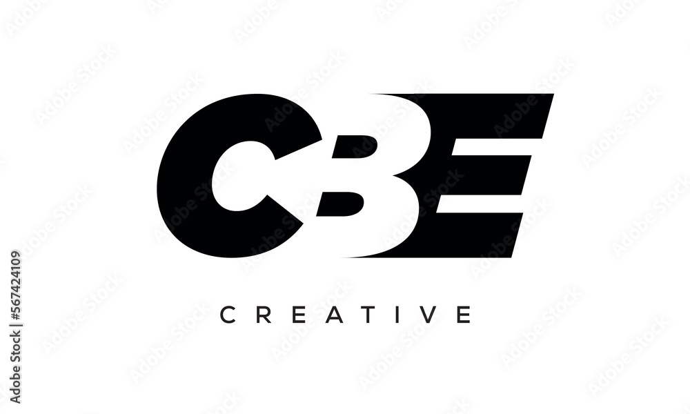 CBE letters negative space logo design. creative typography monogram ...