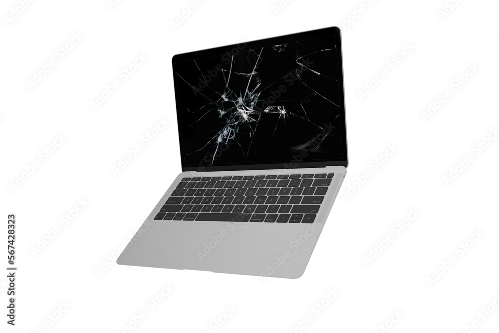 Broken Screen Laptop - Smashed Screen Laptop - LCD Broken Laptop ...
