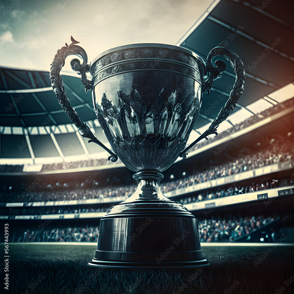 Award for the best and first, trophy of victory, trophy of success ...