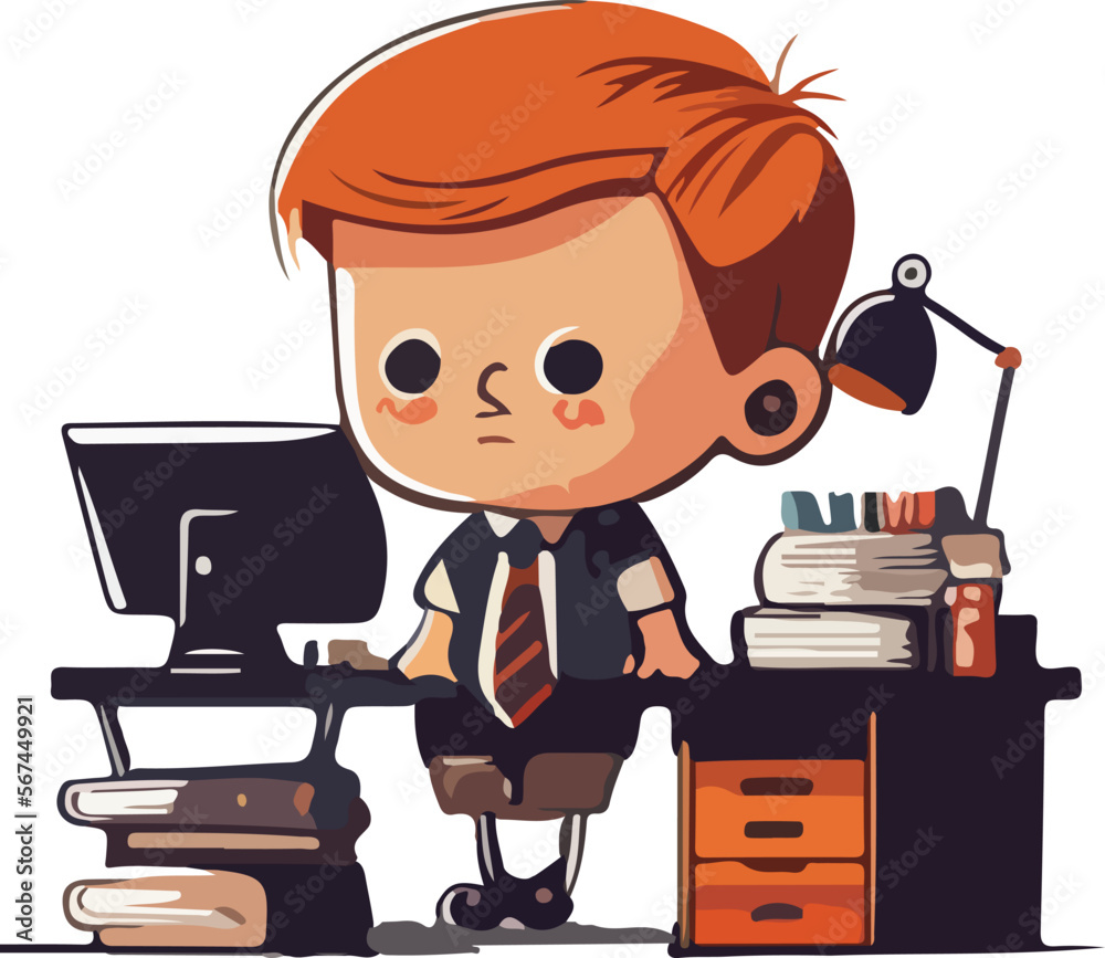 Vetor de vector working in different style, professional workers in ...