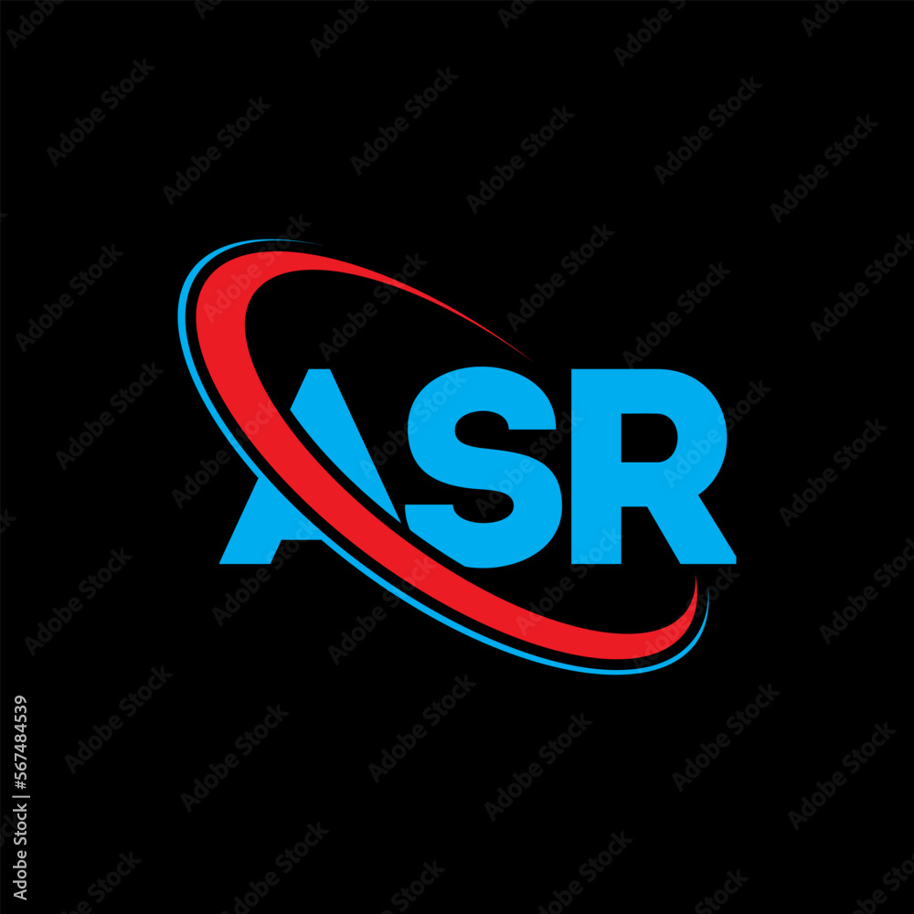 ASR logo. ASR letter. ASR letter logo design. Initials ASR logo linked ...
