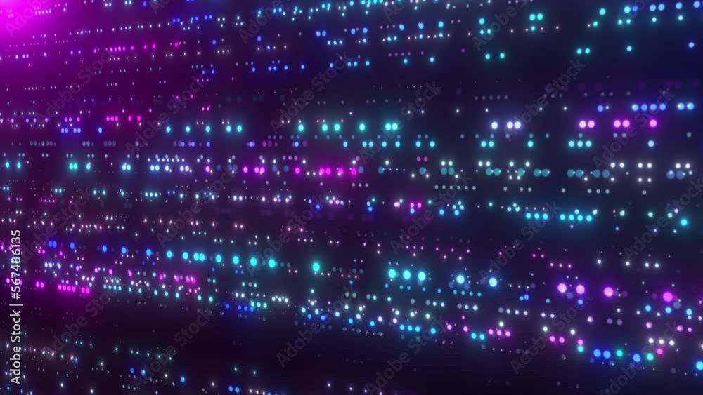 Futuristic Glowing Computer Data Transfer With Bright Optical Flare Effects. Internet Big Data ...