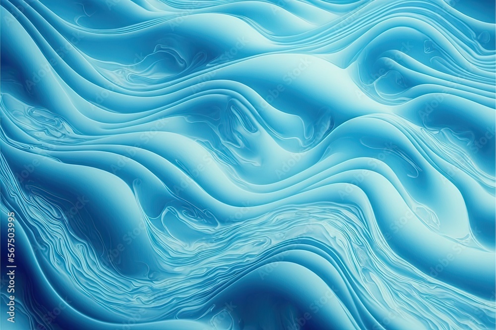 an abstract blue background with wavy lines and curves in the center of ...